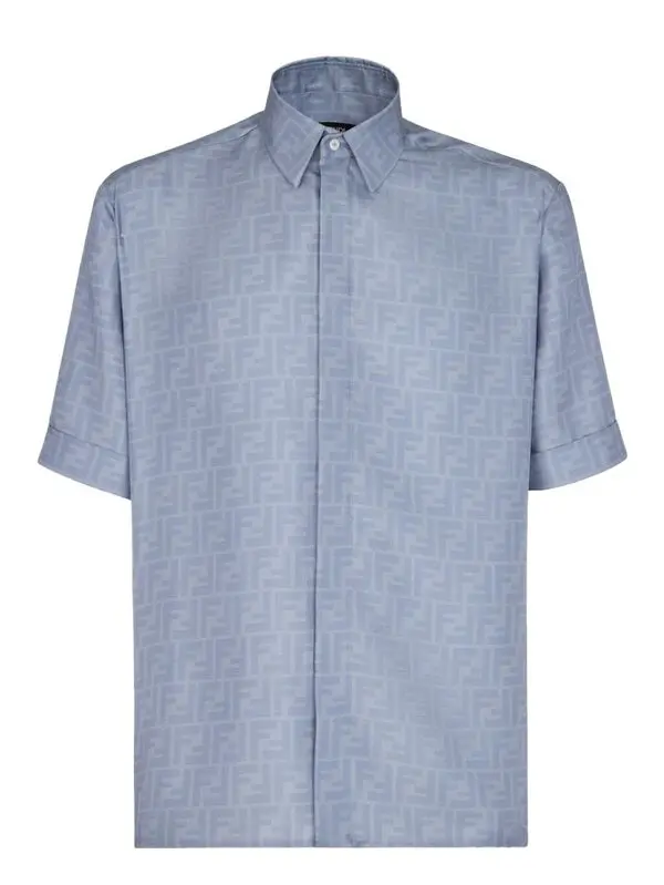 Fendi Light Silk Shirt - Blue