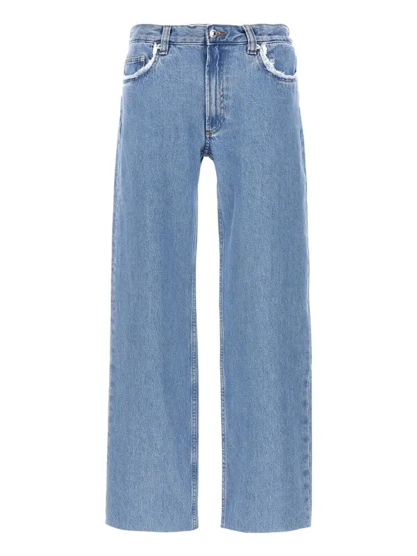 A.p.c. Relaxed Fit Raw Edge Jeans - Blue