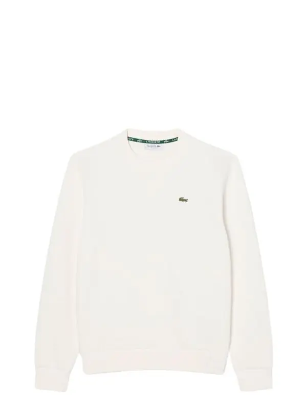Lacoste Embroidered Crew-neck Sweatshirt - White