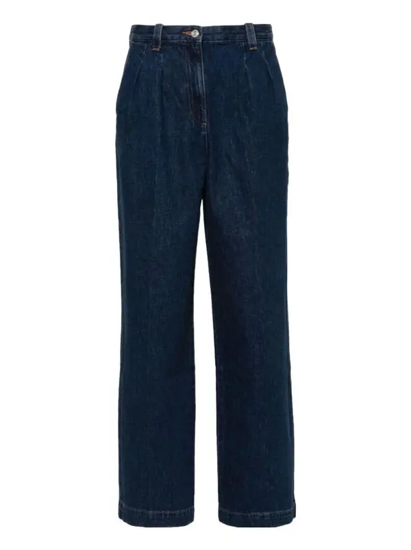 A.p.c. High-rise Wide-leg Jeans - Black