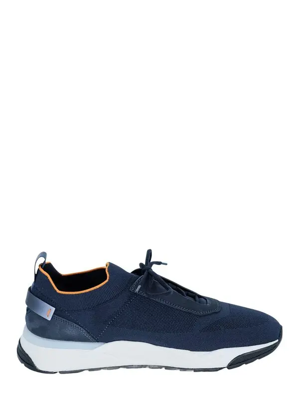 Santoni Flin Knit Low-top Sneakers - Blue