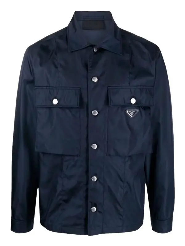 Prada Long Sleeve Casual Jacket - Blue
