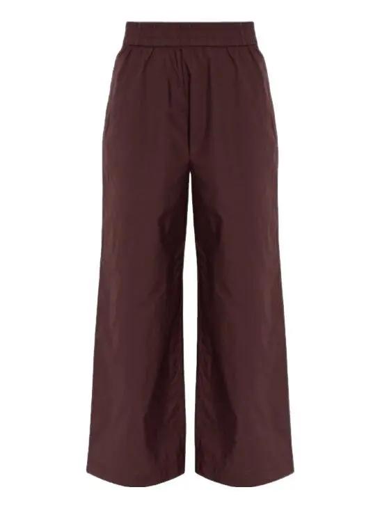 SAMSOE SAMSOE Samsøe Samsøe Sajulio Elasticated-waist Wide-leg Trousers - Fudge
