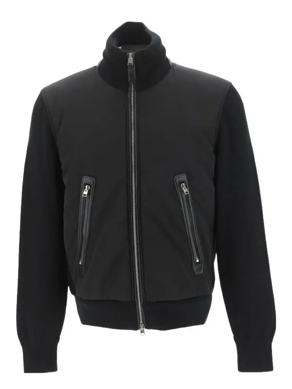 TOM FORD High Neck Zipped Jacket - Black
