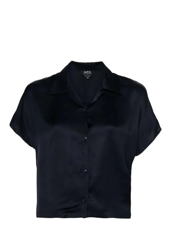 A.p.c. Miley Cropped Shirt - Black
