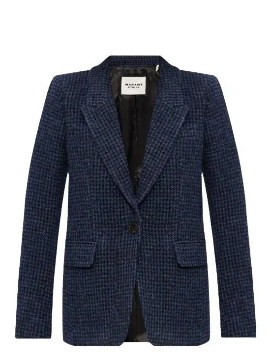 Isabel Marant Étoile Kerstin Wool Blazer - Blue