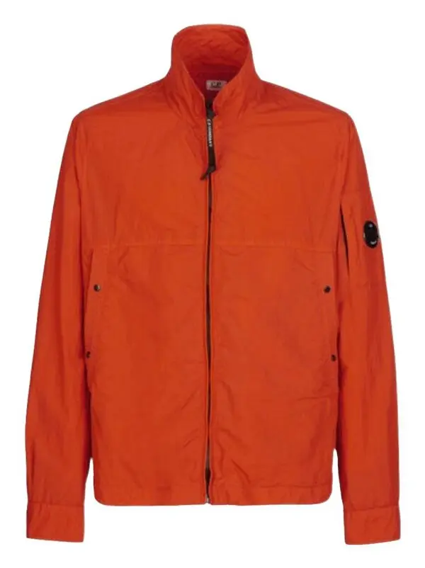 C.P. COMPANY Logo-patch Funnel Neck Jacket - Red