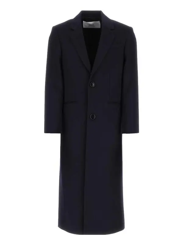 Ami Single-breasted Tailored Coat - Blue