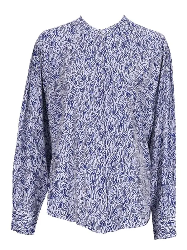 Isabel Marant Étoile Abstract Print Long Sleeve Shirt - Blue