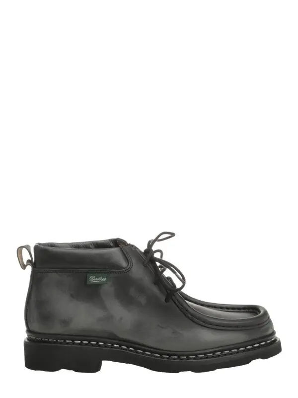 Paraboot Milla Lace-up Leather Ankle Boots - Black