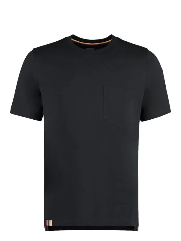 Paul Smith Logo-tag Cotton T-shirt - Black