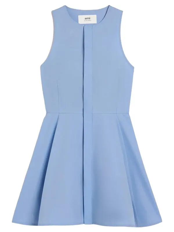 Ami Sleeveless Mini Dress - Blue
