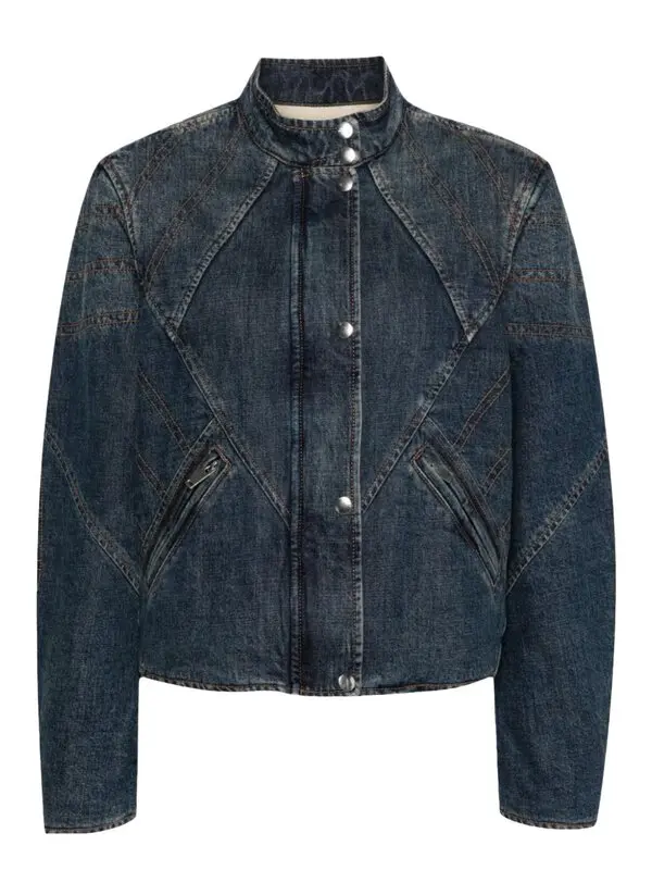 Isabel Marant Étoile Chady Padded Denim Jacket - Black