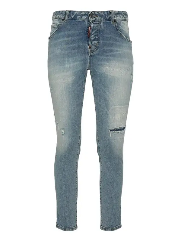 Dsquared2 Distressed Skinny Jeans - Gray