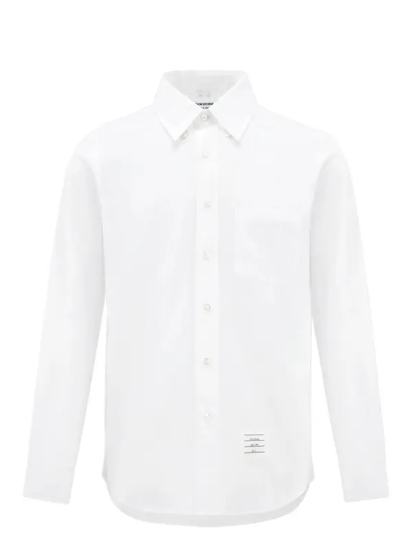 Thom Browne Long-sleeved Shirt - White
