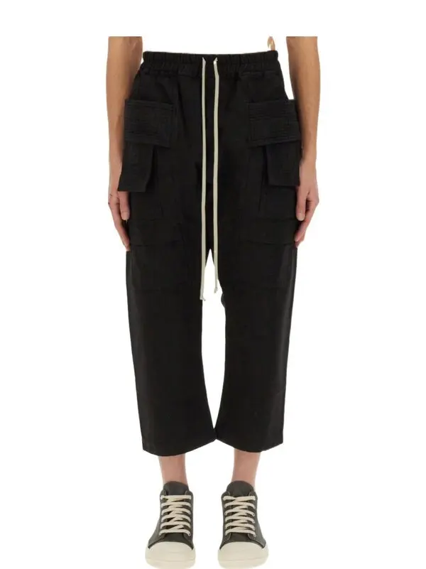 Rick Owens Creatch Drop-crotch Trousers - Black