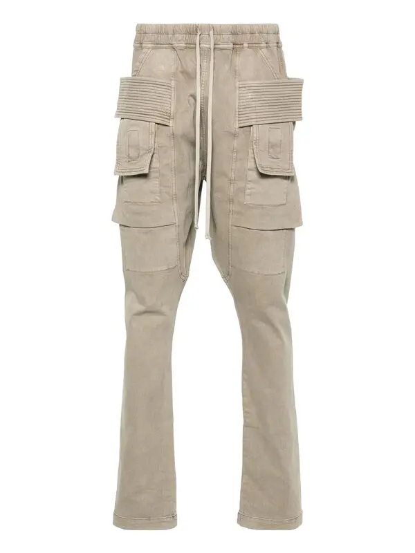 Rick Owens Drawstring Cargo Pants - Nude