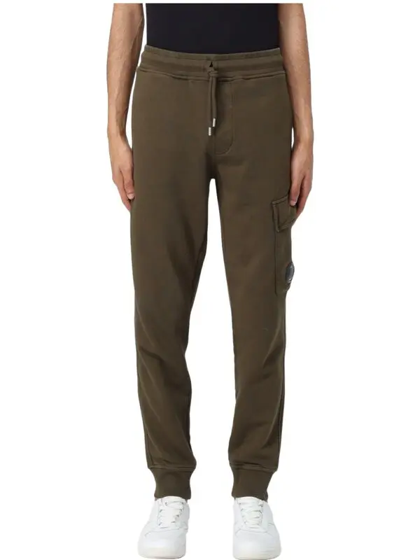C.P. COMPANY Lens-detail Cotton Track Pants - Brown