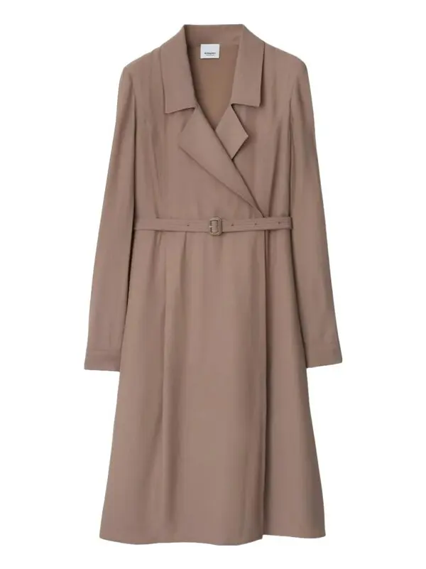 Burberry Trench Collared Dress - Brown