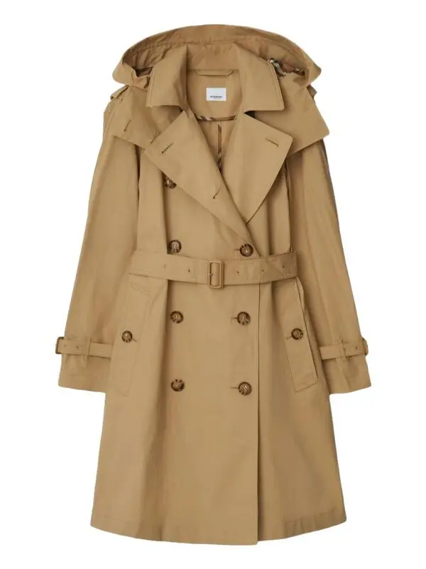 Burberry Double Breasted Trench Windbreaker - Nude