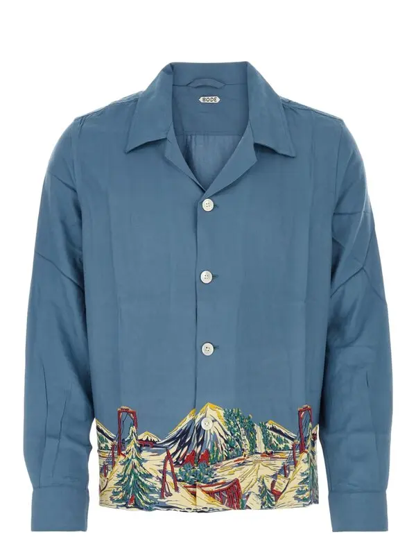 BODE Long-sleeved Shirt - Blue