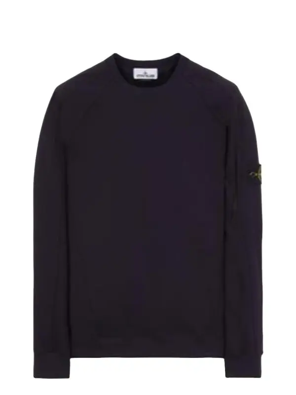 Stone Island Compass Motif Long Sleeve Sweatshirt - Blue