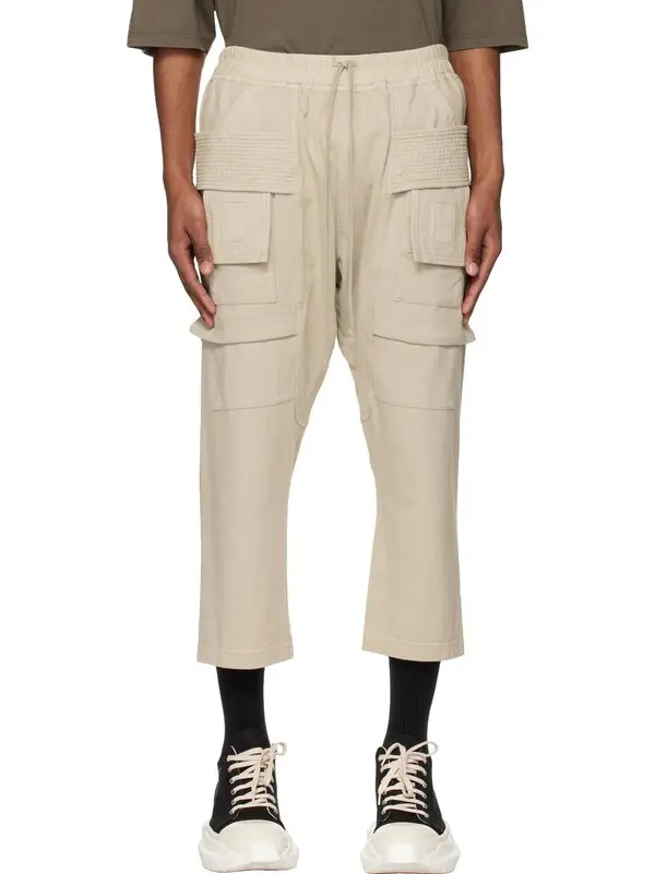 Rick Owens Jersey Casual Pants - Nude