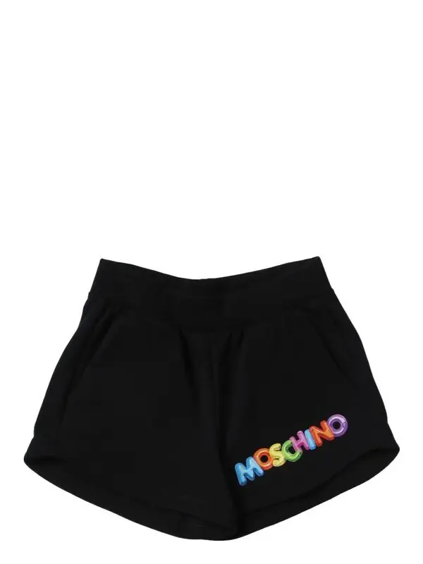 Moschino Print Jersey Shorts - Black