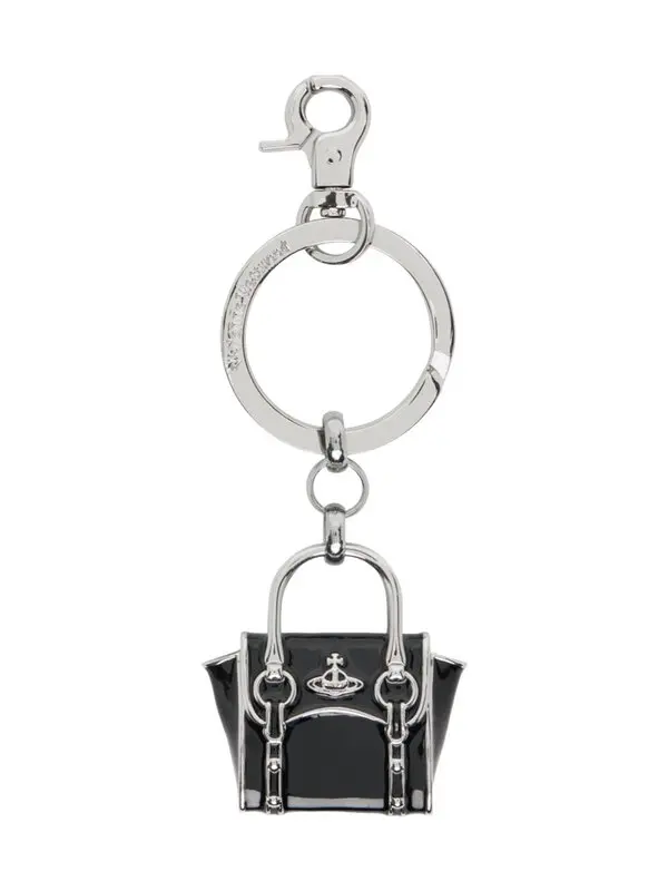 VIVIENNE WESTWOOD Logo Key Charm - Gray
