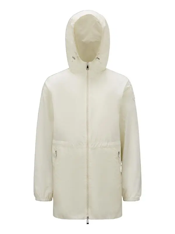 Moncler Hooded Jacket With Waterproof Finish - White