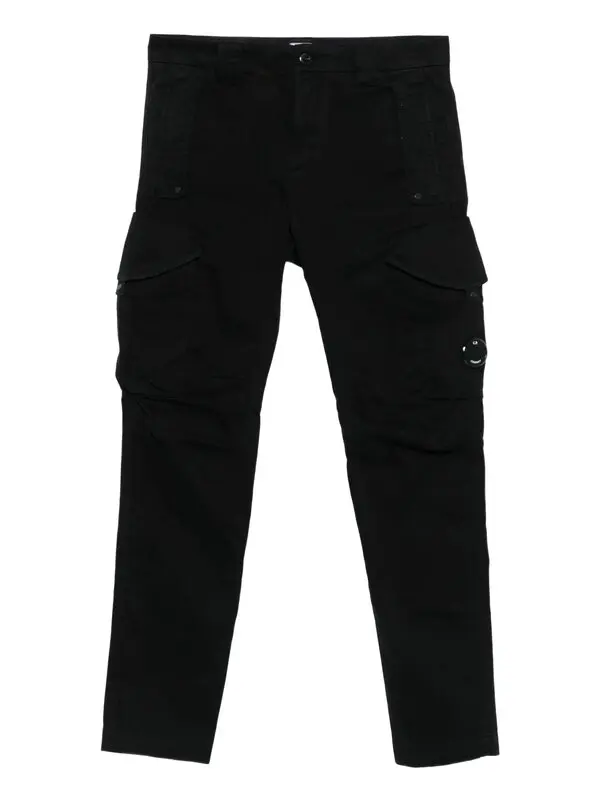 C.P. COMPANY Lens-detail Cargo Pants - Black