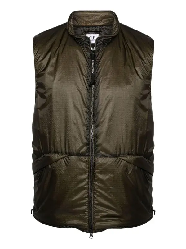 C.P. COMPANY Nada Shell Lens-detail Vest - Green