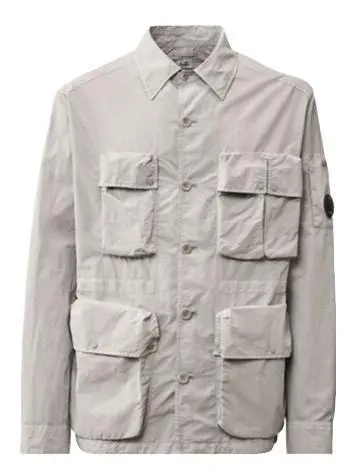 C.P. COMPANY Lens-detail Shirt Jacket - Gray