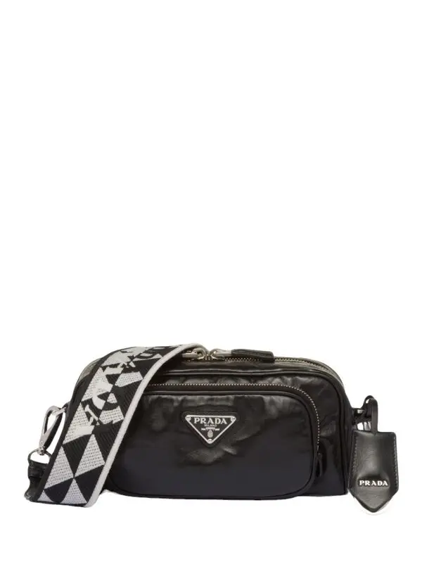 Prada Logo Shoulder Bag - Black