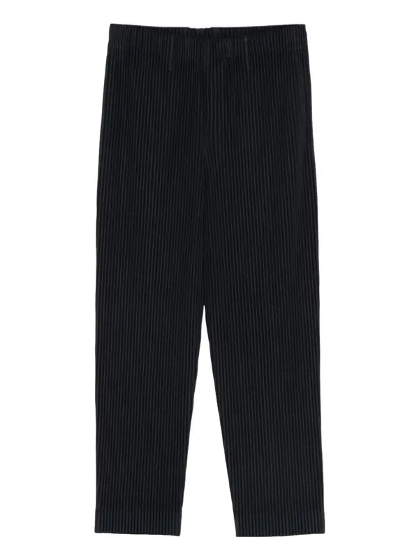 Issey Miyake Pleated Elasticated Trousers - Black