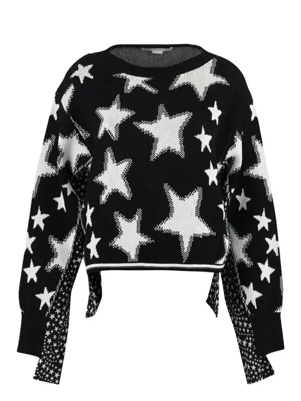 Stella McCartney Stars Embroidered Jumper - Black