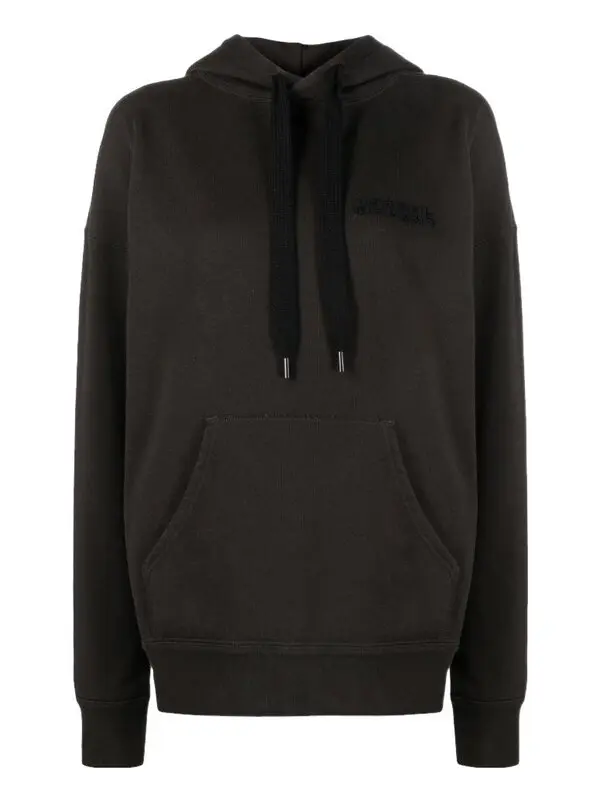 Isabel Marant Étoile Relaxed-fit Logo Hoodie - Black