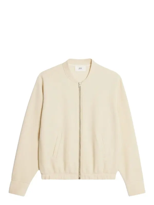 Ami Zip Up Bomber Jacket - Nude