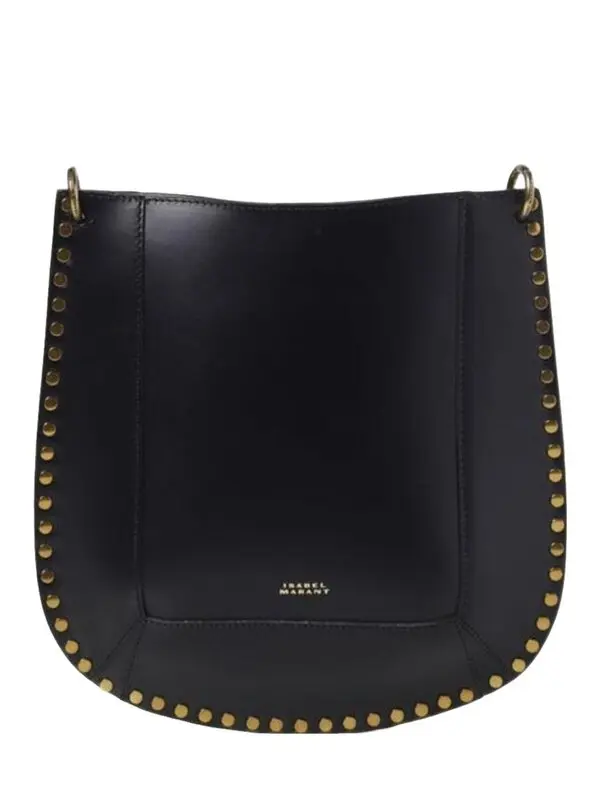 Isabel Marant Étoile Curved Edge Studded Shoulder Bag - Black