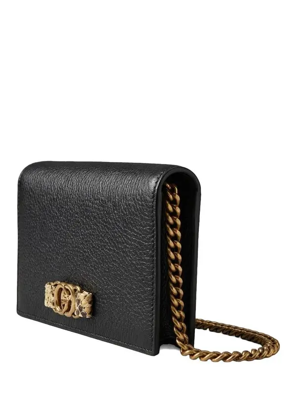 Gucci Interlocking G Wallet On Chain - Black