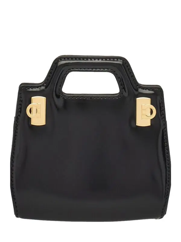 FERRAGAMO Wanda Micro Shoulder Bag - Black