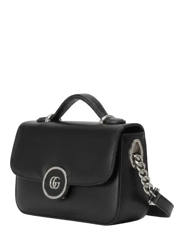 Gucci Double G Mini Shoulder Bag - Black