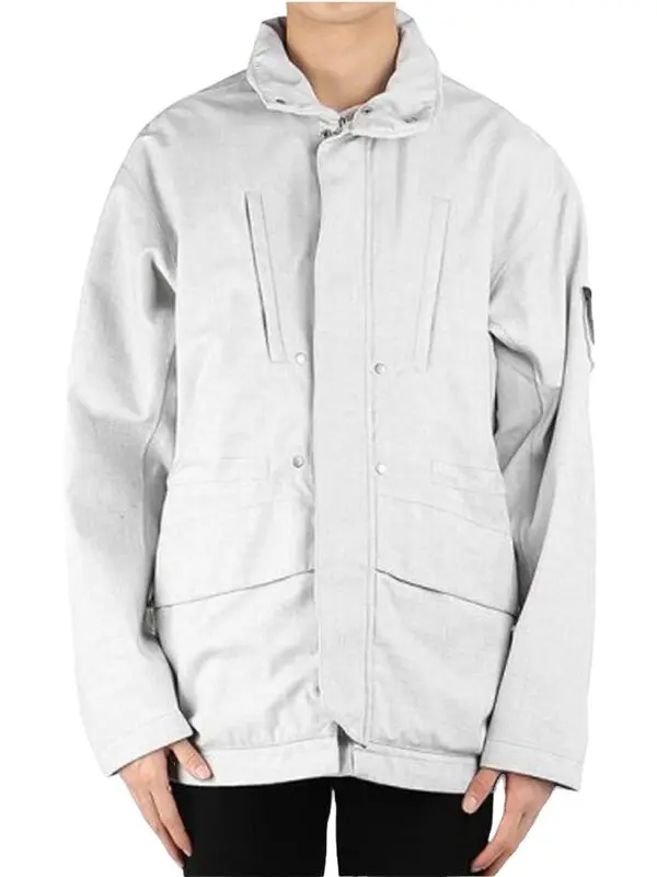 Stone Island Logo Casual Jacket - White