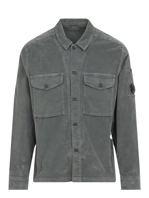C.P. COMPANY Corduroy Overshirt - Gray