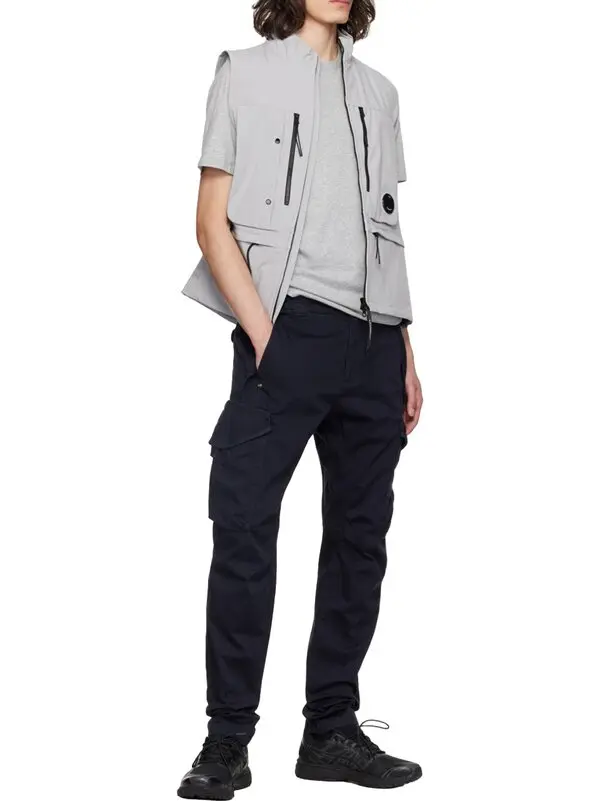 C.P. COMPANY Zippered Pocket Vest - White
