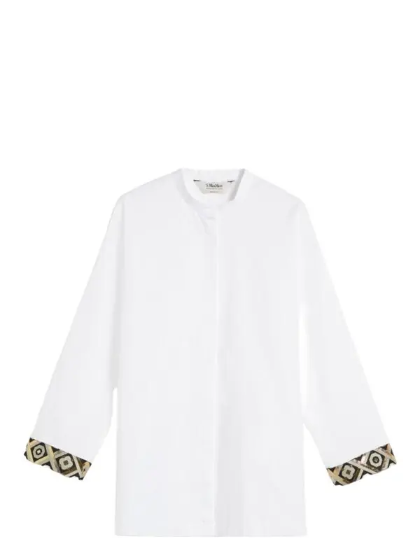 Max Mara Cleofe Long-sleeved Blouse - White