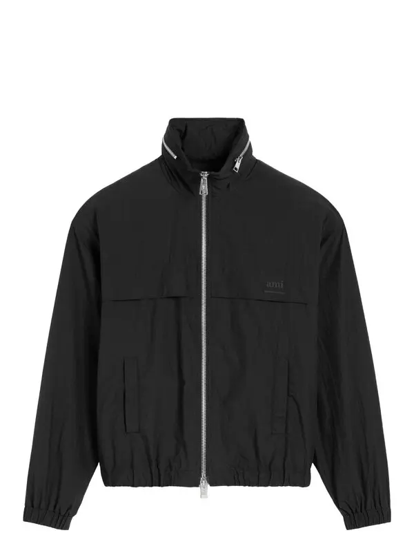 Ami Zip-up Windbreaker Jacket - Black
