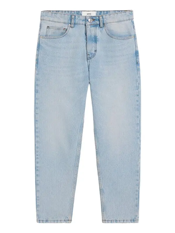 Ami Tapered Leg Jeans - Gray