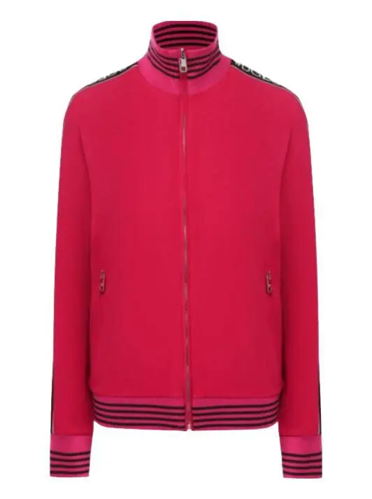 Dolce & Gabbana Long-sleeved Zip-up Sweatshirt - Red