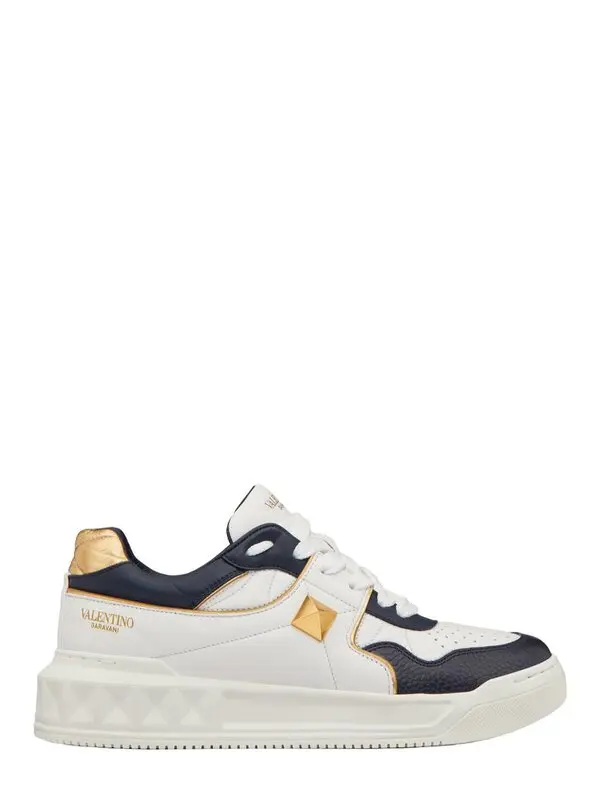 Valentino Garavani One Stud Low-top Lace-up Sneakers - White